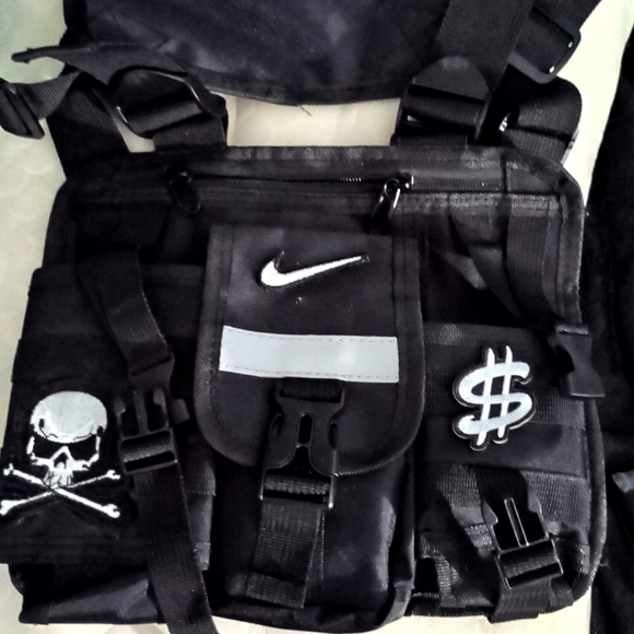 Nike | Bags | Custom Nike Chest Rig I Had The Skull And Dollar Sign Put ...
